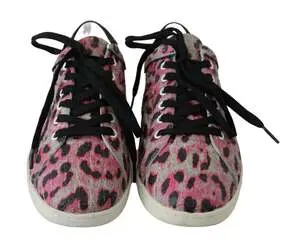 Dolce & Gabbana Leopard Print Leather Sneakers