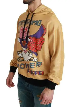 Dolce & Gabbana Pig Of The Year Hooded Sweater - Gold