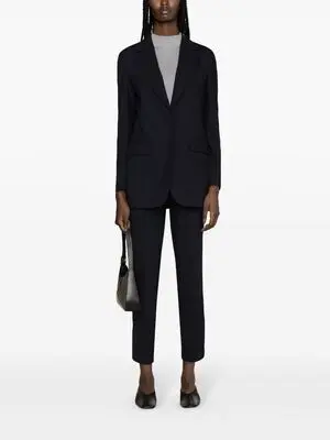 PAROSH High-waisted Tailored Trousers - Grigio