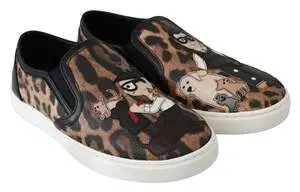 Dolce & Gabbana Leopard Print Leather Loafers