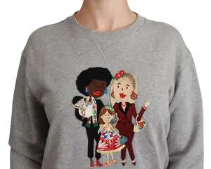 Dolce & Gabbana Crew Neck Cotton Pullover Sweater