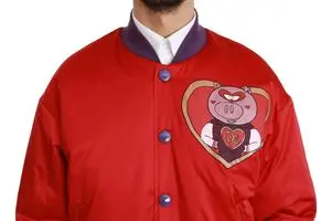 Dolce & Gabbana Year Of The Pig Bomber Jacket - Red