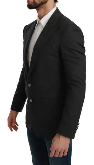 Dolce & Gabbana Napoli Slim Fit Wool Blazer - Gray