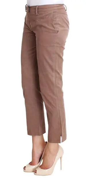 Costume National Cnc Cropped Corduroy Pants - Brown