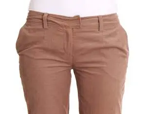 Costume National Cnc Cropped Corduroy Pants - Brown