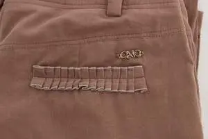 Costume National Cnc Cropped Corduroy Pants - Brown