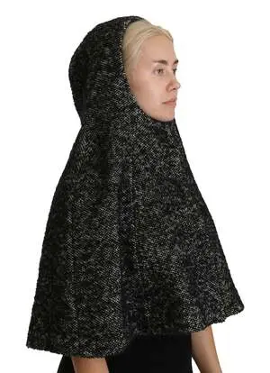 Dolce & Gabbana Tweed Wool Kaftan Cape
