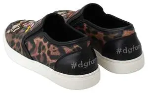 Dolce & Gabbana Leopard Print Leather Loafers