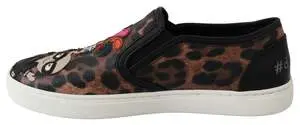 Dolce & Gabbana Leopard Print Leather Loafers