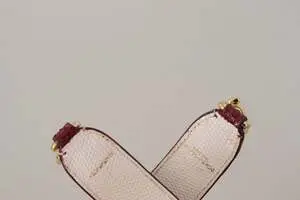 Dolce & Gabbana Leather Shoulder Strap With Crystals