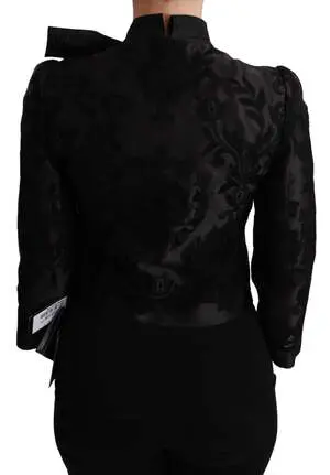 Dolce & Gabbana Floral Jacquard Blazer Silk Jacket