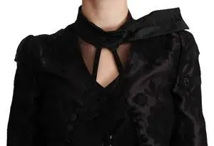 Dolce & Gabbana Floral Jacquard Blazer Silk Jacket