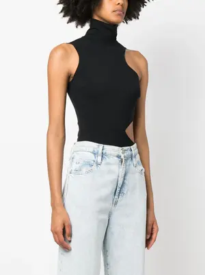 Wolford High-neck Cut-out Body - Nude