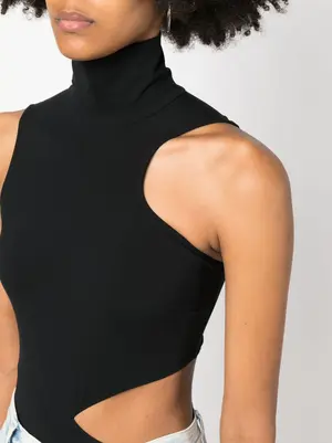 Wolford High-neck Cut-out Body - Nude