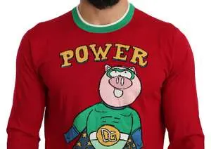 Dolce & Gabbana Wool And Silk Pig Of The Year Sweater