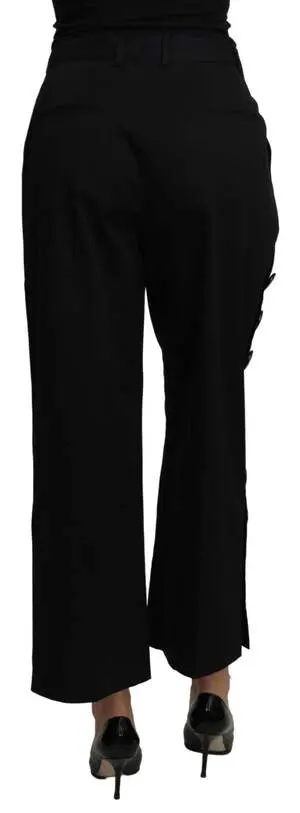Dolce & Gabbana High-waist Cropped Cotton-stretch Trousers
