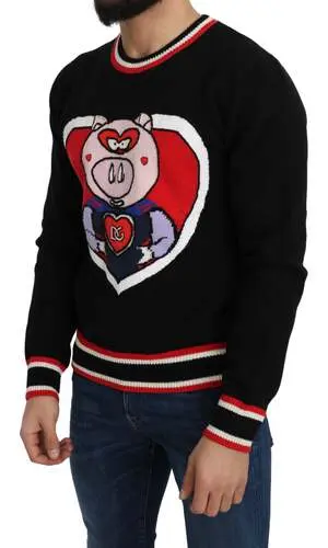 Dolce & Gabbana Cashmere Pig Of The Year Pullover Sweater