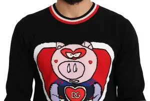 Dolce & Gabbana Cashmere Pig Of The Year Pullover Sweater