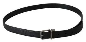 Dolce & Gabbana Exotic Skin Pattern Belt With Silver Buckle