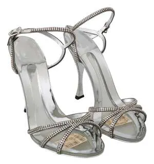 Dolce & Gabbana Crystal Ankle Strap Sandals