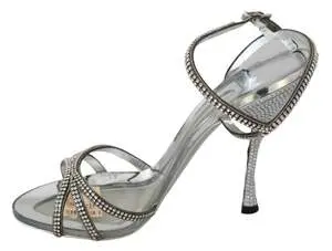 Dolce & Gabbana Crystal Ankle Strap Sandals
