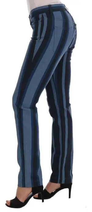Dolce & Gabbana Striped Cotton Slim Jeans