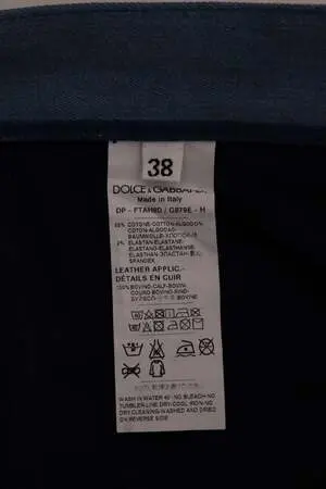 Dolce & Gabbana Striped Cotton Slim Jeans