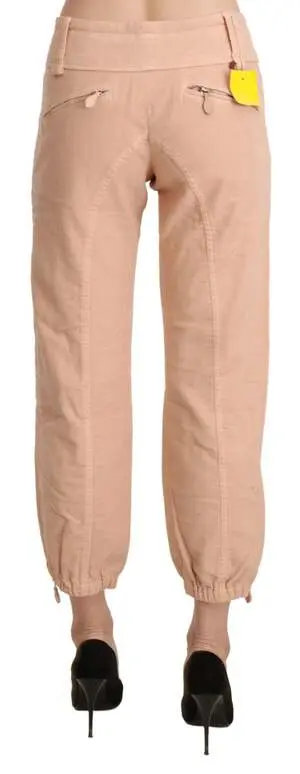 Ermanno Scervino Mid-waist Cropped Cotton Trousers