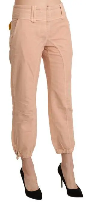 Ermanno Scervino Mid-waist Cropped Cotton Trousers