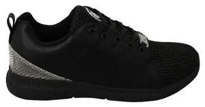 Philipp Plein Sport Casual Sneakers With Embossed Logo Detail - Black