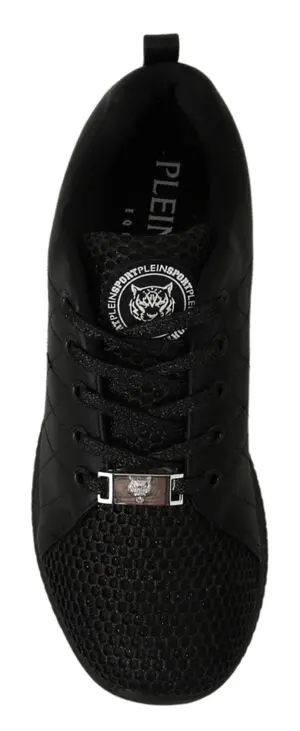 Philipp Plein Sport Casual Sneakers With Embossed Logo Detail - Black