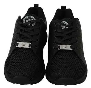 Philipp Plein Sport Casual Sneakers With Embossed Logo Detail - Black