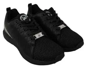 Philipp Plein Sport Casual Sneakers With Embossed Logo Detail - Black
