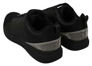 Philipp Plein Sport Casual Sneakers With Embossed Logo Detail - Black