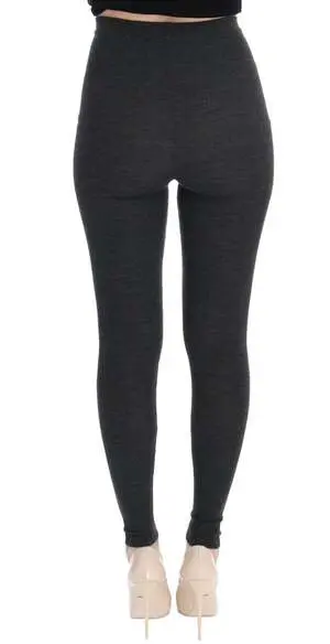 Dolce & Gabbana Wool Ribbed High Waist Tights