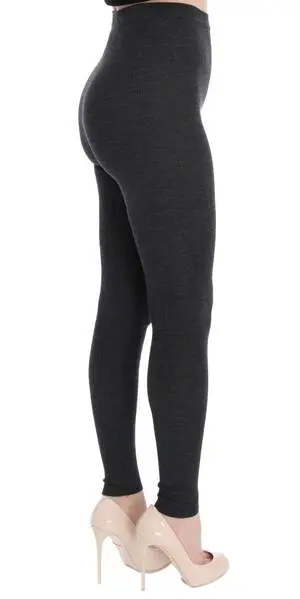 Dolce & Gabbana Wool Ribbed High Waist Tights