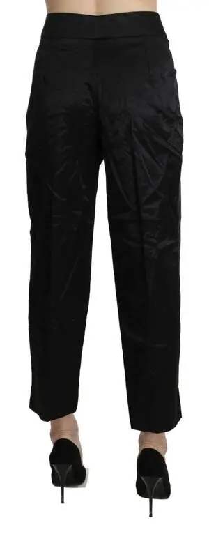 BENCIVENGA High Waist Straight Cropped Trousers