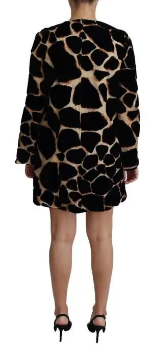 Dolce & Gabbana Giraffe Print Mini Shift Dress