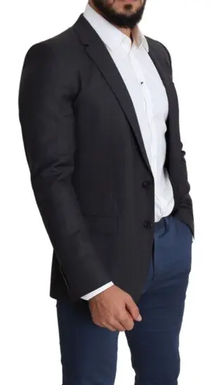 Dolce & Gabbana Wool Single Breasted Coat Martini Blazer