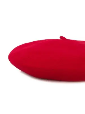 CELINE ROBERT Knitted Beret - Red