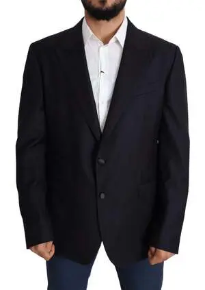 Dolce & Gabbana Wool Single Breasted Napoli Blazer - Black
