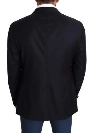 Dolce & Gabbana Wool Single Breasted Napoli Blazer - Black