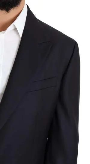 Dolce & Gabbana Wool Single Breasted Napoli Blazer - Black