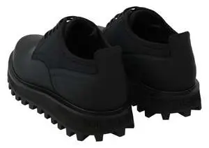 Dolce & Gabbana Rubberized Calfskin Chunky Derby Shoes