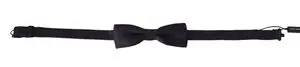 Dolce & Gabbana Patterned Silk Bow Tie - Blue