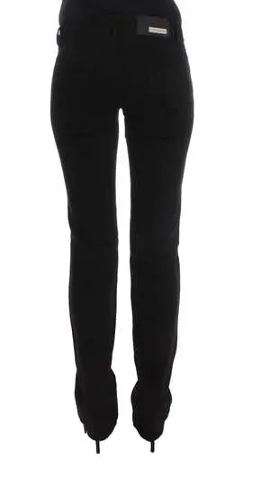 Costume National Cotton Slim Fit Bootcut Jeans
