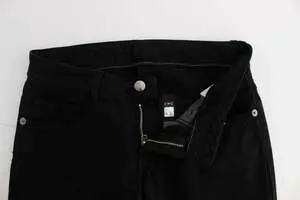 Costume National Cotton Slim Fit Bootcut Jeans