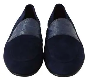Dolce & Gabbana Suede Caiman Loafers