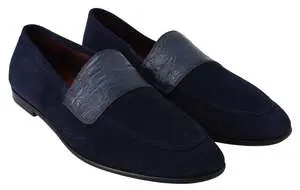 Dolce & Gabbana Suede Caiman Loafers