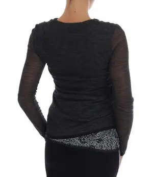 Ermanno Scervino Wool Lace Long Sleeve Top